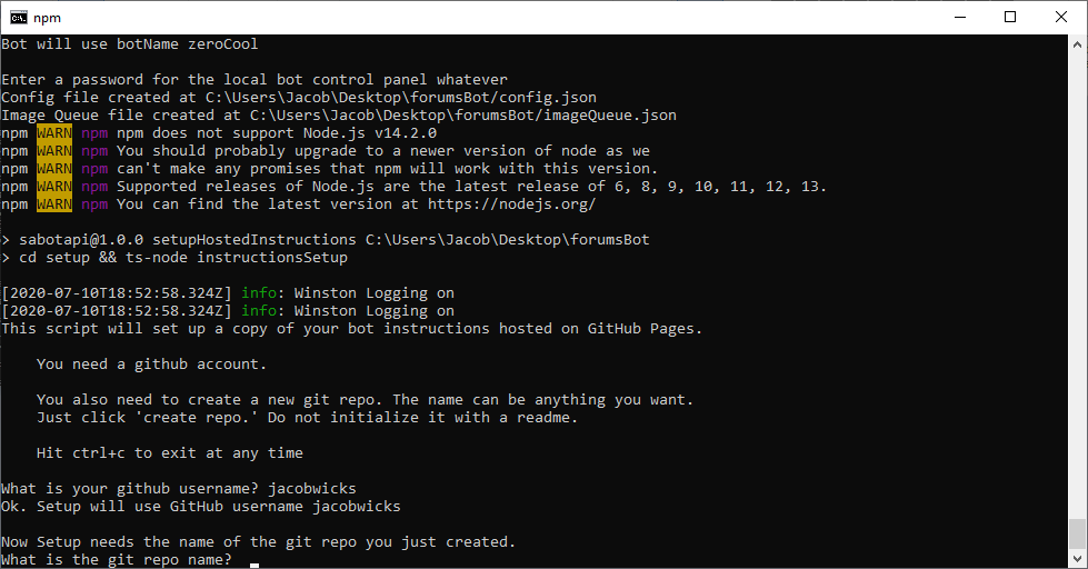 Setting up the SA Forums Posting Bot | Jacob Wicks’ Dev Blog